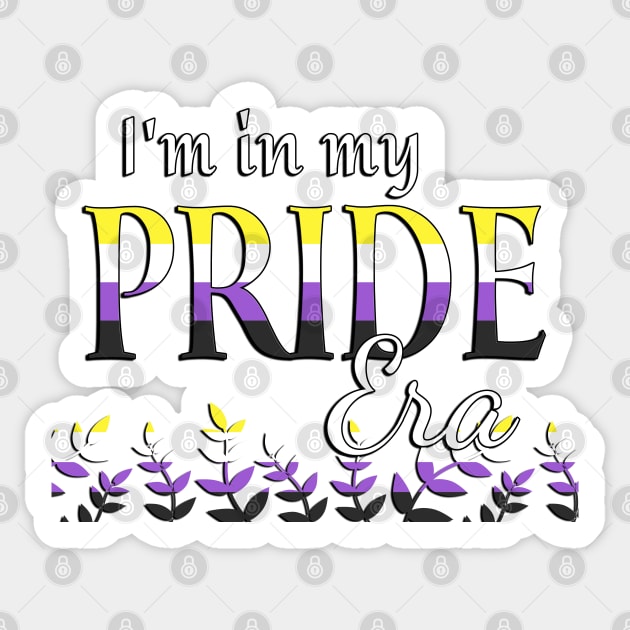 I'm in my PRIDE Era - Nonbinary Flag colors - Pride - Sticker | TeePublic